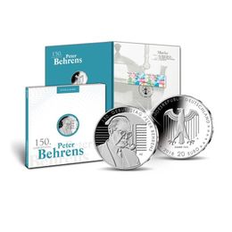 Numisfolder M&uuml;nze & Marke: "150. Geburtstag Peter Behrens"