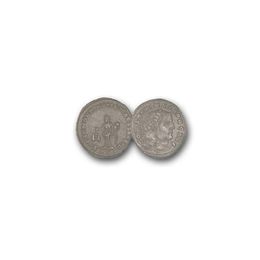 Bronze-M&uuml;nzen: "R&ouml;misches Reich" (3./4. Jahrhundert) Kaiser Constantius I., Gro&szlig;follis