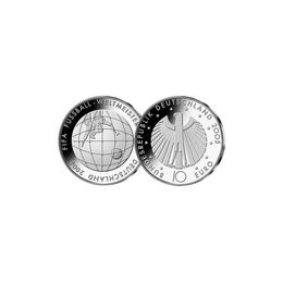 10-Euro-M&uuml;nze: FIFA WM 2006; 2005 (Spiegelglanz)