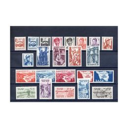 Saarland, Briefmarken-Jahrgang 1948, S&auml;tze