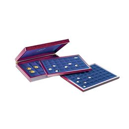 M&uuml;nzenkassette aus Holz,"exklusiv", mit 3 Tableaus T10 (speziell f&uuml;r gekapselte 10-Euro-M&uuml;nzen)