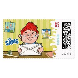 Das Sams, Briefmarke zu 0,85 EUR, 10er-Bogen