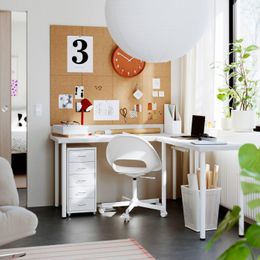 IKEA LAGKAPTEN / LINNMON Schreibtisch L-f&ouml;rmig