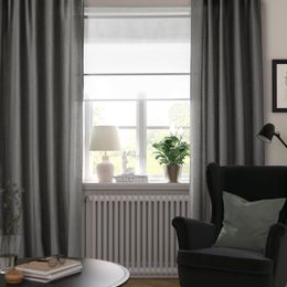 IKEA LENDA 2 Gardinen + Raffhalter