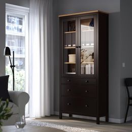 IKEA HEMNES Vitrine mit 3 Schubladen