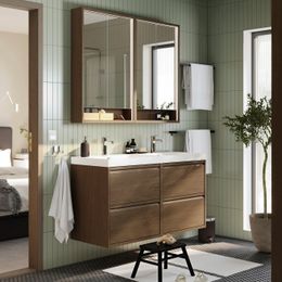 IKEA &Auml;NGSJ&Ouml;N / BACKSJ&Ouml;N Waschbeckschr/Waschbeck/Mibatterien