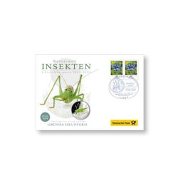 Numisbrief "Gr&uuml;nes Heupferd"