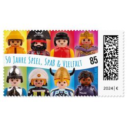 Spielfiguren, Briefmarke zu 0,85 EUR, 10er-Bogen