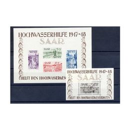 Saarland, Briefmarken-Jahrgang 1948, Blocks