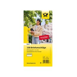 Deutsche Post Briefumschl&auml;ge, Format: DIN lang, ohne Fenster, 100 St&uuml;ck