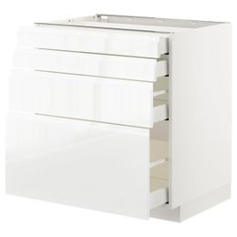 IKEA METOD / MAXIMERA Unterschr., 4 Fronten/4 Schubladen
