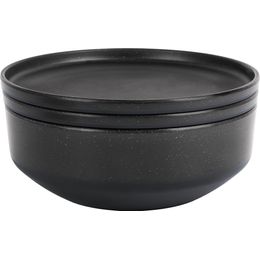 Brunner 6 in 1 Odette Double Black Melamin Geschirrset 7-teilig schwarz - Kunststoff und Melamin Geschirr-Sets