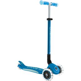 Globber Elite Lights Glow Dreirad Scooter h&ouml;henverstellbar mit LED Leuchtrollen petrol - Outdoor Mobilit&auml;t - E-Bikes, Scooter & Zubeh&ouml;r
