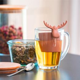 Koziol Rudolf Teesieb zum Einh&auml;ngen f&uuml;r Tassen / Gl&auml;ser mocha mousse - Sonstiges K&uuml;chenzubeh&ouml;r