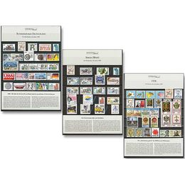 Rarit&auml;ten-Steckkarte, "Die Briefmarken des Jahres 1990" - Komplett-Set