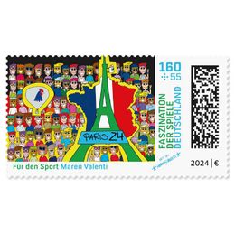 Olympische Spiele 2024 Paris - "Paris 2024", Briefmarke zu 1,60 + 0,55 &euro;, 10er-Bogen