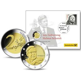 Numisbrief: "100. Geburtstag Helmut Schmidt"