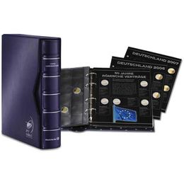 M&uuml;nzenalbum f&uuml;r 2-Euro-Gedenkm&uuml;nzen mit Deckblatt, 8 Vordruckbl&auml;tter und 8 M&uuml;nzenh&uuml;llen