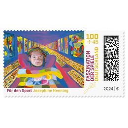 Olympische Spiele 2024 Paris - "Olympische Gef&uuml;hle", Briefmarke zu 1,00 + 0,45 &euro;, 10er-Bogen