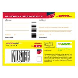 DHL P&auml;ckchenmarke M Deutschland bis 2 kg, einzeln