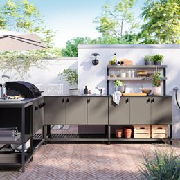 IKEA B&Aring;TSK&Auml;R Au&szlig;enk&uuml;che m Gasgrill+Sp&uuml;leneinheit