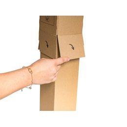 Planbox Teleskop, 860 x 111 x 111 mm, braun, 10 St&uuml;ck