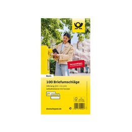 Deutsche Post Briefumschl&auml;ge, Format: DIN lang, mit Fenster, 100 St&uuml;ck