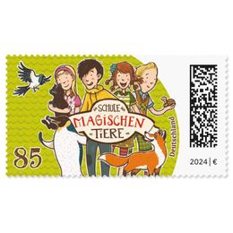 Die Schule der magischen Tiere, Briefmarke zu 0,85 &euro;, 10er-Bogen