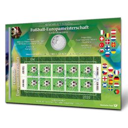 Numisblatt "Fu&szlig;ball-Europameisterschaft"