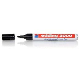 edding Permanentmarker 3000, 10er-Set, Schriftfarbe: schwarz, 10 St&uuml;ck