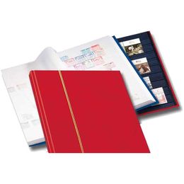 pro collect-Einsteckbuch "klassik", 16 Seiten, rot, wei&szlig;e Bl&auml;tter