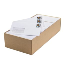 Plusbriefe, DIN C6/5 mit Fenster, 1000er-Karton