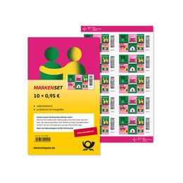Markenset "Helferinnen und Helfer der Menschheit 2.0 - Obdachlosenhilfe", Briefmarke zu 0,95 + 0,40 &euro;, 10er-Set