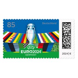 UEFA Fu&szlig;ball-Europameisterschaft 2024, Briefmarke zu 0,85 &euro;, 10er-Bogen