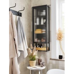 IKEA MOSSJ&Ouml;N Wandschrank mit B&ouml;den/Glast&uuml;r