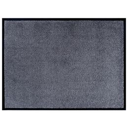 NYVI Fu&szlig;matte Unicolored - Pflegeleicht, Strapazierf&auml;hig, Anti-Rutsch Farbe:Grau;Gr&ouml;&szlig;e:90x150 cm