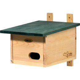 Dobar VOBU-Nistkasten Spitzdach f&uuml;r Zaunk&ouml;nig aus Holz, 16x16,x5x28 cm