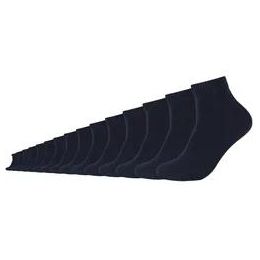 Kurzsocken s.Oliver "15er Pack", Herren, Gr. 35-38, blau (navy), 54% Baumwolle, 26% Polyester, 17% Polyamid, 3% Elasthan, uni, Socken