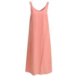 Smith & Soul Sommerkleid SMITH & SOUL, Damen, Gr. XXL, US-Gr&ouml;&szlig;en, rot (coral), Web, Material: 82% Viskose, 18% Polyamid, unifarben, regular fit lang, Rundhals, normaler Saum, Kleider Sommerkleid, mit Seitenschlitze