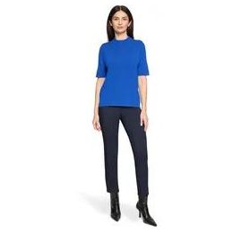Stretch-Hose Betty Barclay "Damen mit elastischem Bund", Damen, Gr. 36, Normalgr&ouml;&szlig;en, blau (dunkelblau), Obermaterial: 86% Polyester, 14% Elasthan, relaxed fit 7/8-L&auml;nge, Hosen, Rei&szlig;verschluss