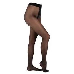 Feinstrumpfhose Camano "backseam 1er Pack", Damen, Gr. M, schwarz silber, 88% Polyamid, 12% Elasthan, Strumpfhosen Feinstrumpfhose