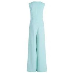 BETTY & CO Overall BETTY & CO "Damen ohne Arm", Damen, Gr. 44, Normalgr&ouml;&szlig;en, blau (pastel turquoise), Obermaterial: 100% Polyester; Futter: 100% Polyester, tailliert, Rundhals, Overalls Overall, Falten