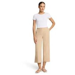 Leinenhose Betty Barclay "Damen unifarben", Damen, Gr. 38, Normalgr&ouml;&szlig;en, beige, Leinenmischung, Obermaterial: 55% Leinen, 45% Viskose, relaxed fit 3/4-L&auml;nge, Hosen, Material