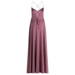 Abendkleid Vera Mont "Damen mit Wasserfallausschnitt", Damen, Gr. 44, Normalgr&ouml;&szlig;en, sweet bloom, Satin, Obermaterial: 97% Polyester, 3% Elasthan; Futter: 100% Polyester, figurumspielend lang, Wasserfallausschnitt, Kleider Abendkleid, Material