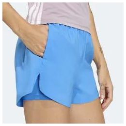 Shorts Adidas PERFORMANCE "WE MIN 2IN1 SH", Damen, Gr. XXL, N-Gr, ray blau, normal, gr., Obermaterial: 100% Polyester, Hosen Shorts