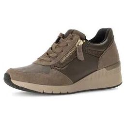 Sneaker Gabor "Sneaker low", Damen, Gr. 41, braun, Schuhe Sneaker