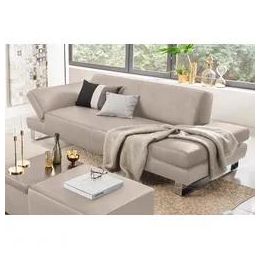 2-Sitzer W.Schillig "taboo Designsofa mit hohem Sitzkomfort", beige (sahara s37), B:202cm H:76cm T:91cm, Flachgewebe S22 (100% Polyester);Stoff S37 (100% Polyester): Luxus-Microfaser in Lederoptik;Longlife Xtra-Leder Z59: Glattleder mit modischer Pr&auml;gung. Hautst&auml;rke 0, 9 - 1, 1 mm;Longlife Xtra-Leder Z69: Das feinnarbige, gedeckte Softleder Z69 besticht durch seine au&szlig;ergew&ouml;hnliche Weichheit im tr