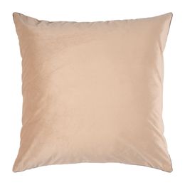 Dekokissen Pad "Elegance", beige, unifarben, B:50cm H:2cm L:50cm, Polyester, Dekokissen_Sitzkissen_Kissenh&uuml;llen, Design als Basic, aus Samt, elegante Optik