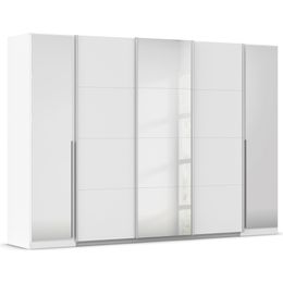 Schwebet&uuml;renschrank OTTO HOME "Dreh-/Schwebet&uuml;renschrank Kleiderschrank Familie, Agordo", wei&szlig; (alpinwei&szlig;), B:301cm H:210cm T:62cm, Holzwerkstoff, Schr&auml;nke, Schwebet&uuml;renschrank