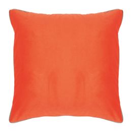 Dekokissen Pad "Elegance", orange, unifarben, B:40cm H:2cm L:40cm, Polyester, Dekokissen_Sitzkissen_Kissenh&uuml;llen, Design als Basic, aus Samt, elegante Optik